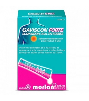 Comprar Gaviscon Forte 12 Sobres Suspensión Oral 10 ml a precio de oferta