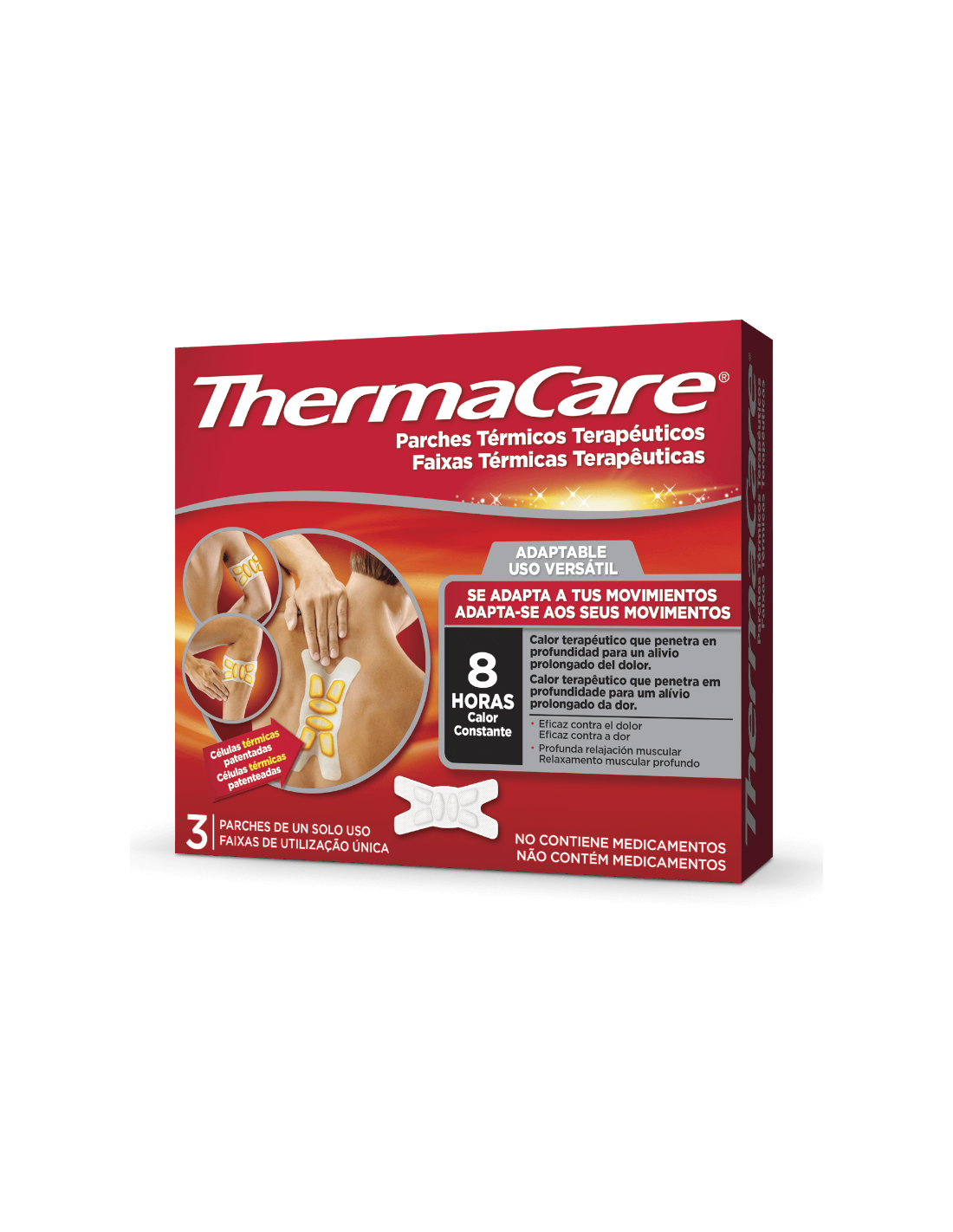 Comprar Thermacare parches térmicos adaptables 3 parches a precio de oferta