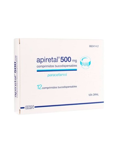 Comprar Apiretal 500 mg 12 comprimidos bucodispersables a precio de oferta
