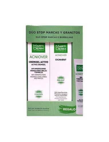 Comprar Martiderm pack acniover marcas cremigel + cica + gel a precio ...