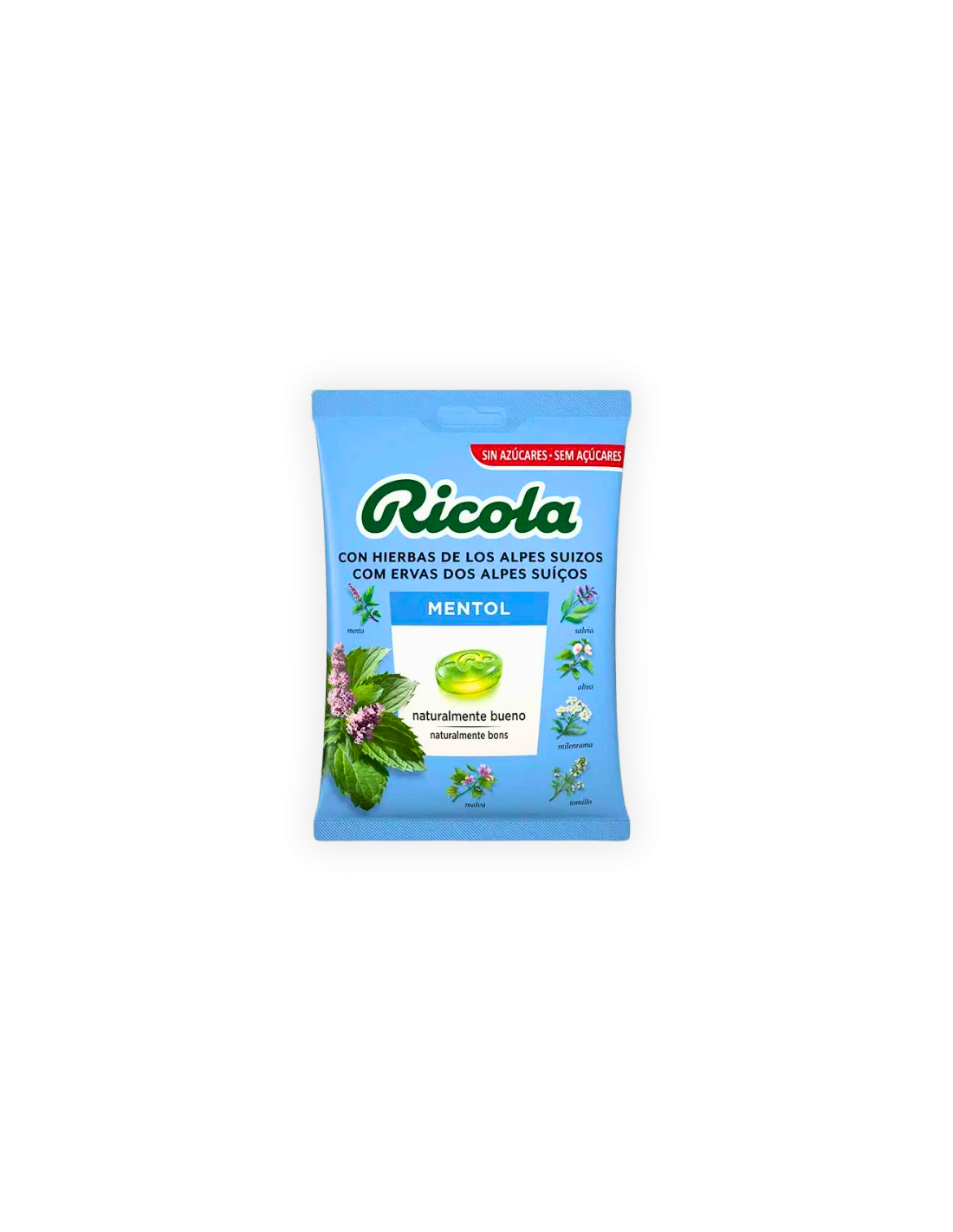 Comprar Ricola Bolsa Caramelos Sin Azúcar Sabor Mentol 70 G A Precio De Oferta