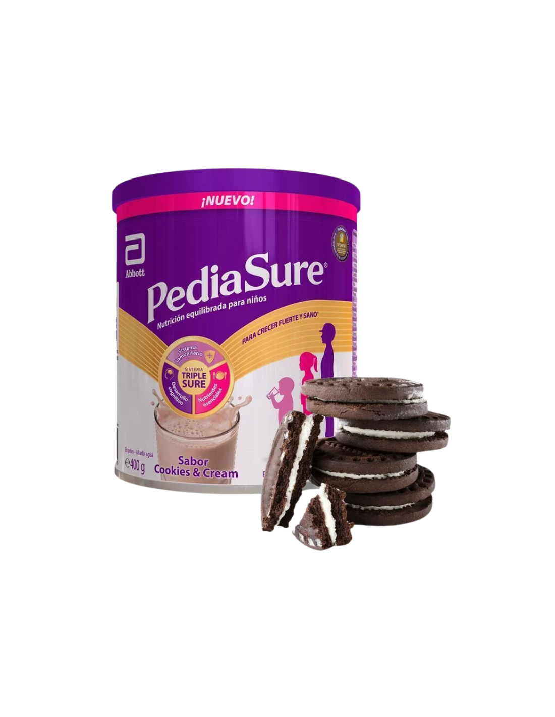 PEDIASURE Sabor Cookies & Cream 400g